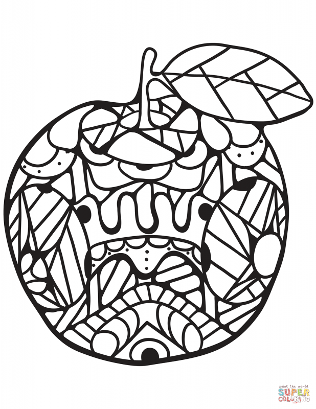 Zentangle Apple – Enlightening