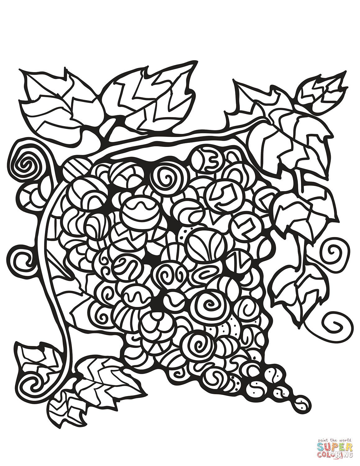 Zentangle Grape – Enlightening